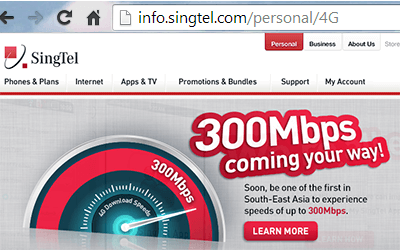 SingTel Launches 300 Mbps LTE-A - Converge Digest