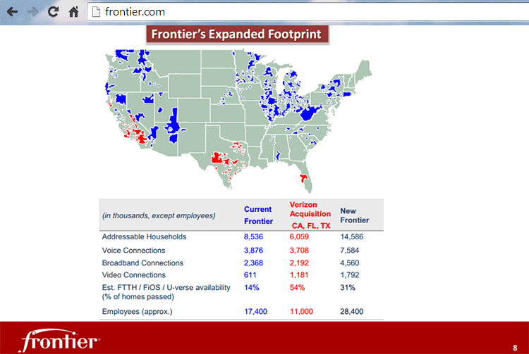 Frontier to Acquire Verizon Wireline in CA, FL, TX - Converge Digest
