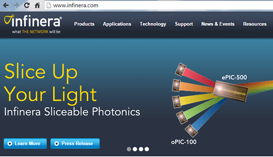 Infinera Charts Network Transformation with PICs for Sliceable ...