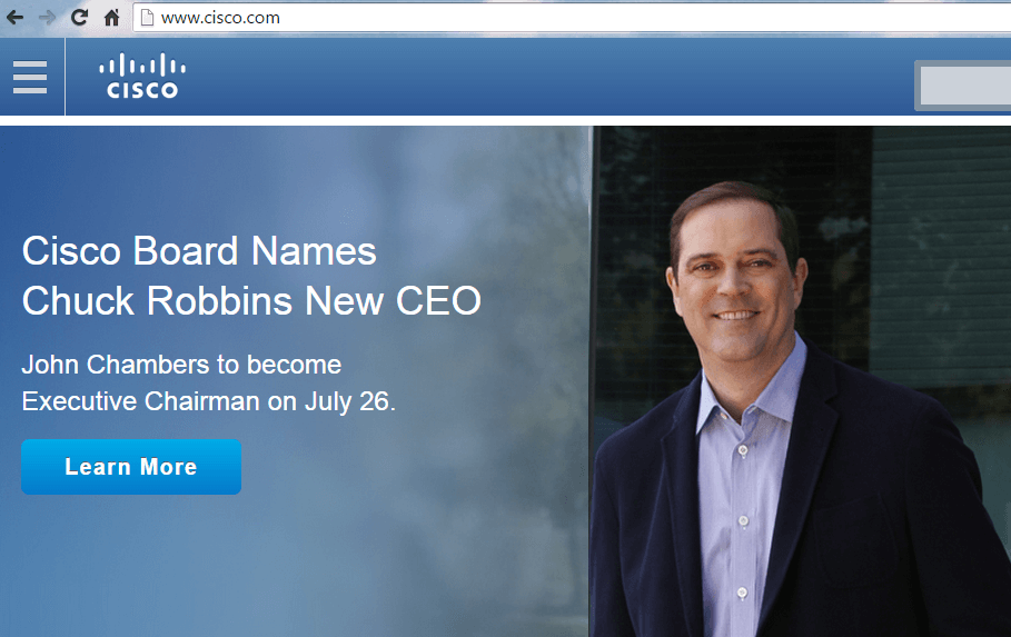 Chuck Robbins to Succeed John Chambers as Cisco CEO - Converge Digest