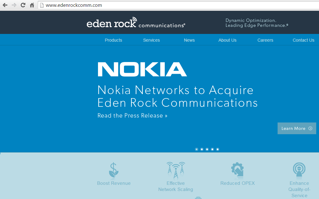 Nokia to Acquire Eden Rock for SON - Converge Digest