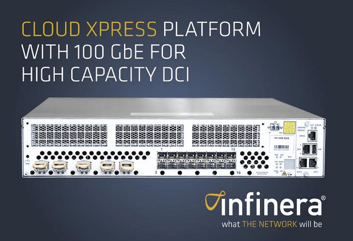 Infinera Adds 100GbE to Cloud Xpress, along with NETCONF/YANG, MACSec ...