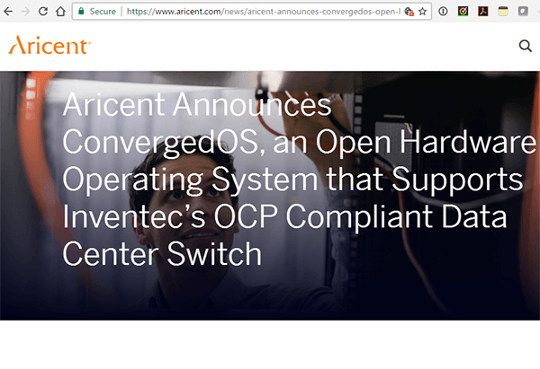 Aricent upgrades Intelligent Switching for web scale data centres ...