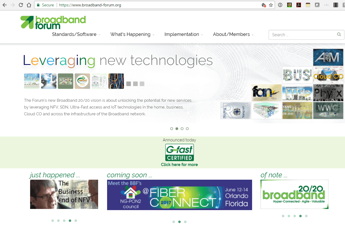 Broadband Forum establishes Gfast Council - Converge Digest