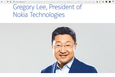 Nokia appoints Gregory Lee, formerly at Samsung Electronics, to head ...