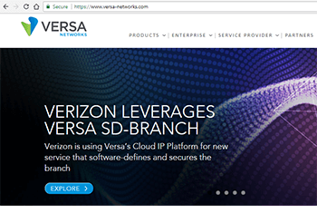 Versa confirms that Verizon SD-Branch using its FlexVNF software ...