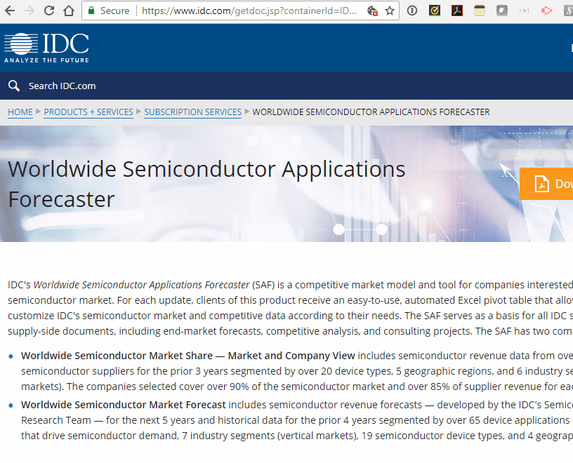 IDC forecasts semiconductor growth of 7.7%, reaching $450B in 2018 ...