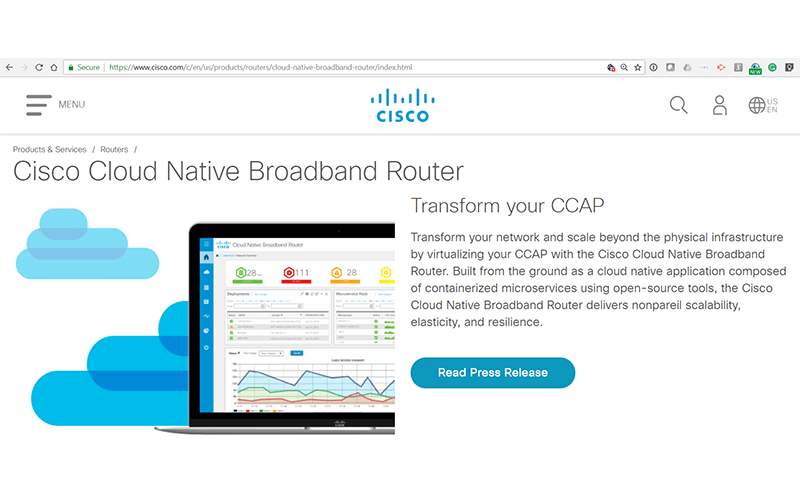 Cisco unveils Cloud Native Broadband Router based on containers - Converge Digest