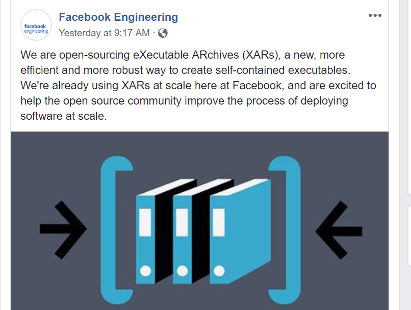 Facebook to open source eXecutable ARchives (XARs) - Converge Digest