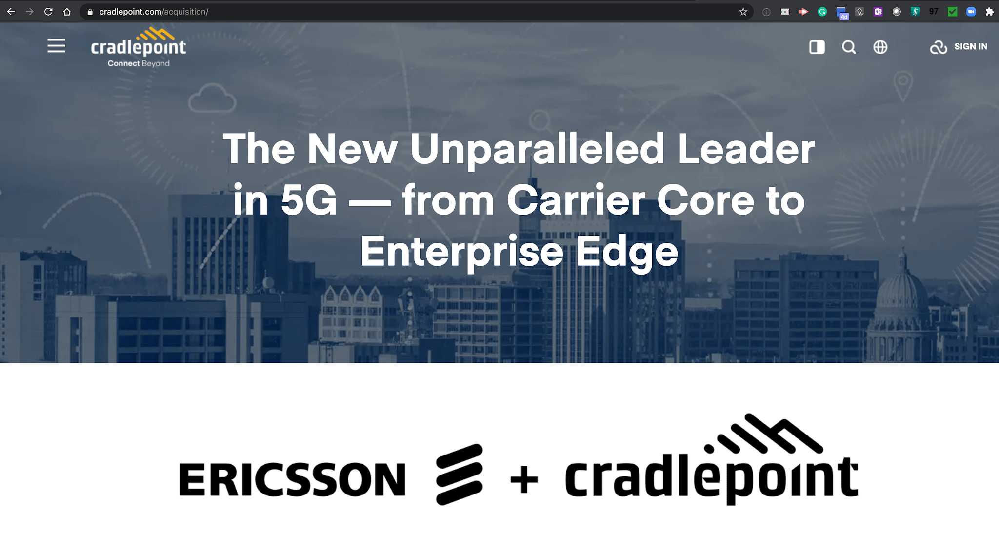 Ericsson completes Cradlepoint acquisition - Converge Digest
