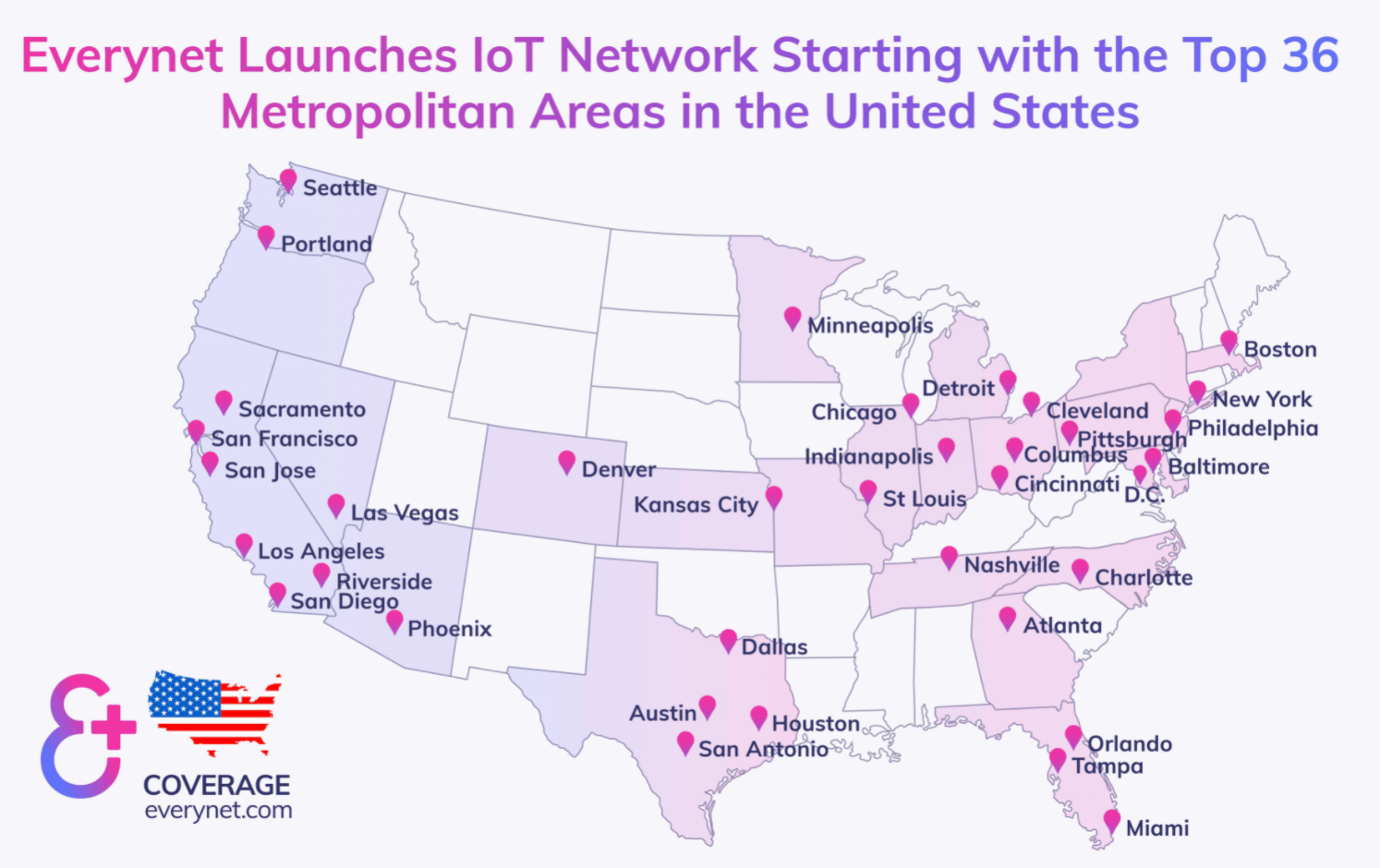 Everynet launches LoRaWAN network across U.S. - Converge Digest