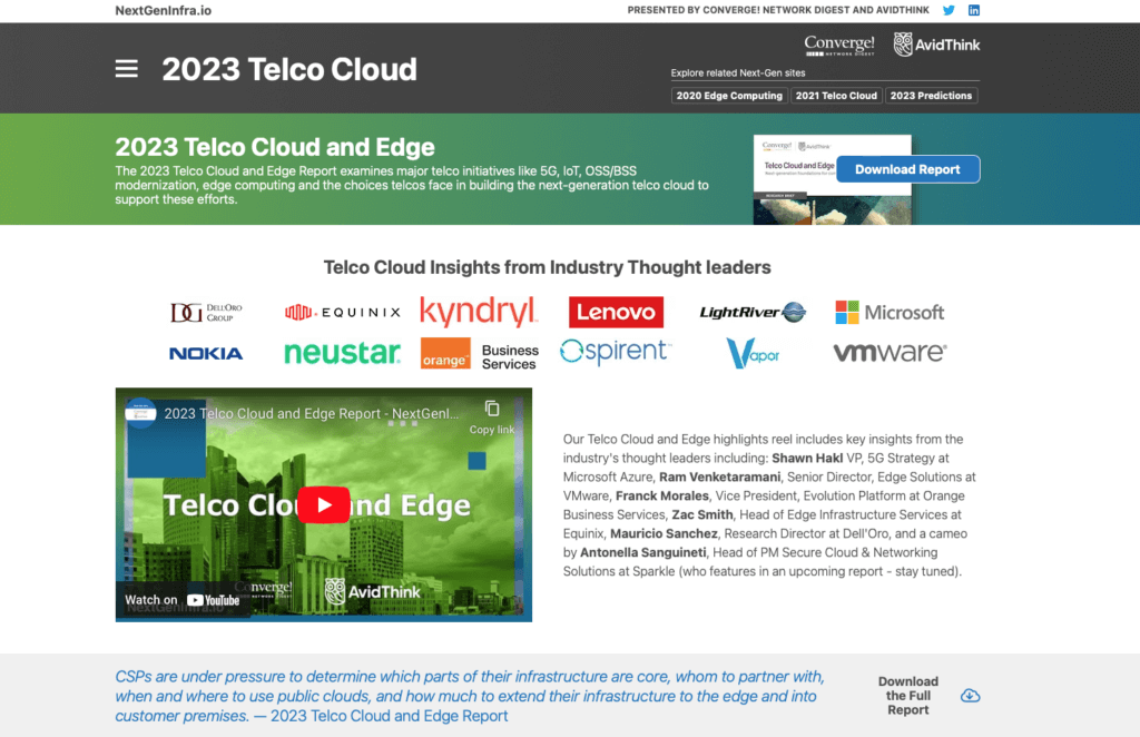 2023 Telco Cloud and Edge Mini Site - Converge Digest