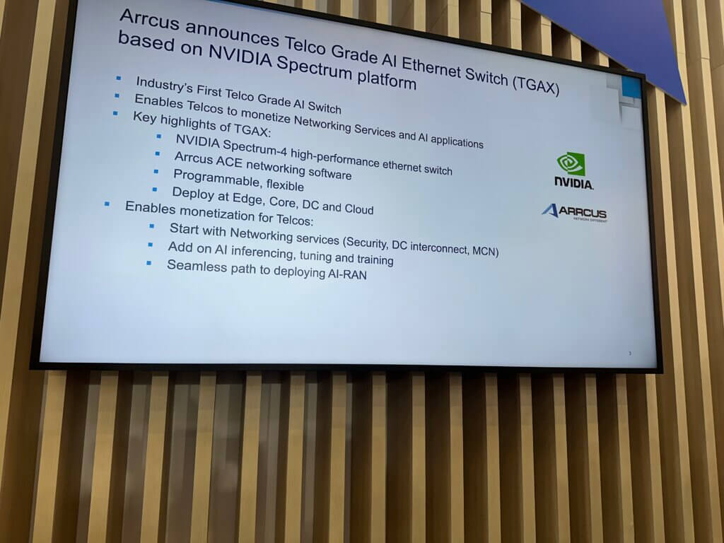 Arrcus Debuts TGAX Ethernet Switch for AI RAN - Converge Digest