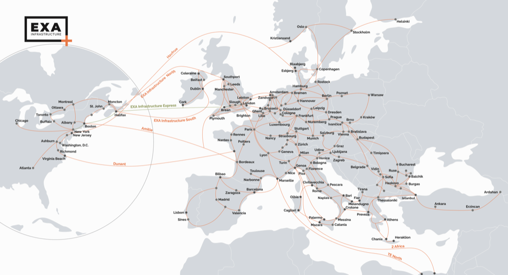 EXA Infrastructure Activates Route Linking London, Frankfurt, Amsterdam ...