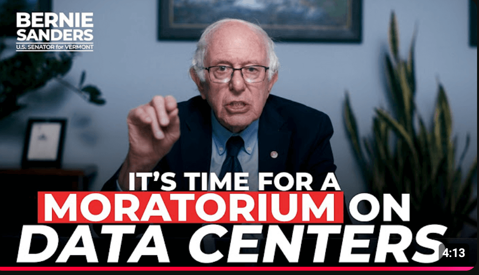 Bernie Sanders Calls for Data Center Moratorium to Slow AI Expansion ...