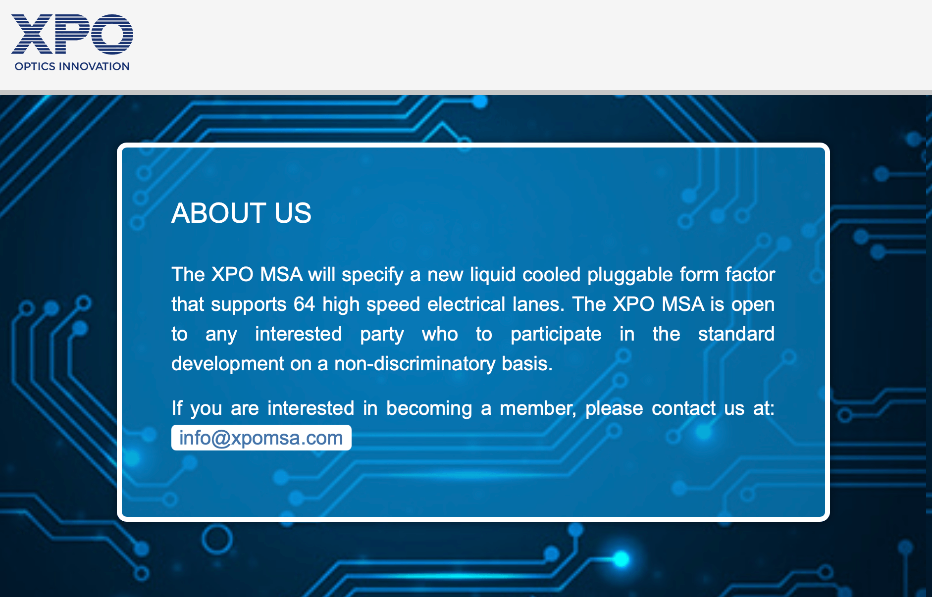 XPO MSA Introduces 12.8 Tbps Pluggable Optics - Converge Digest